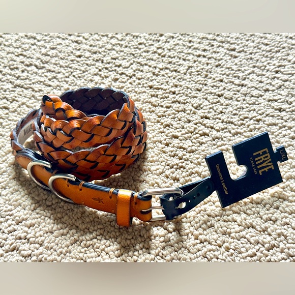 Frye | Accessories | Frye Braided Leather Belt | Poshmark